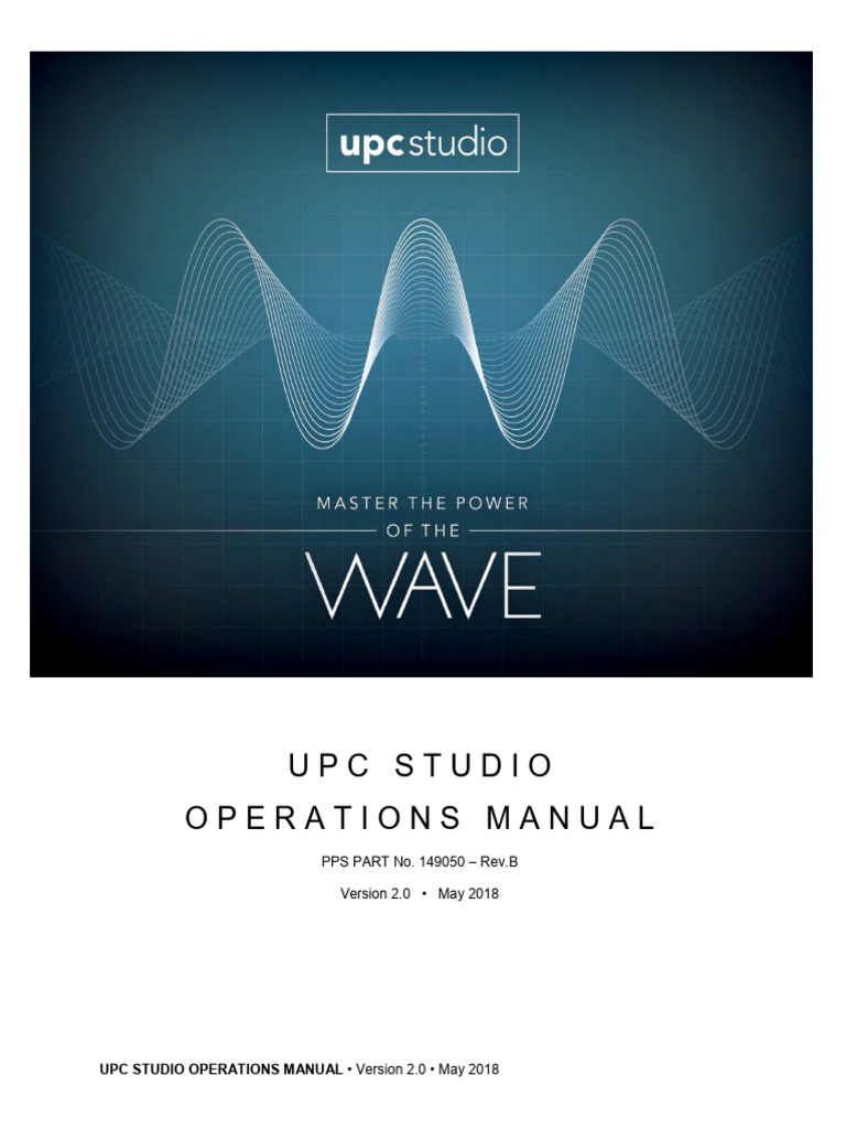 UPC Studio Operations Manual V2.0 149050b | PDF | Amplitude | Software