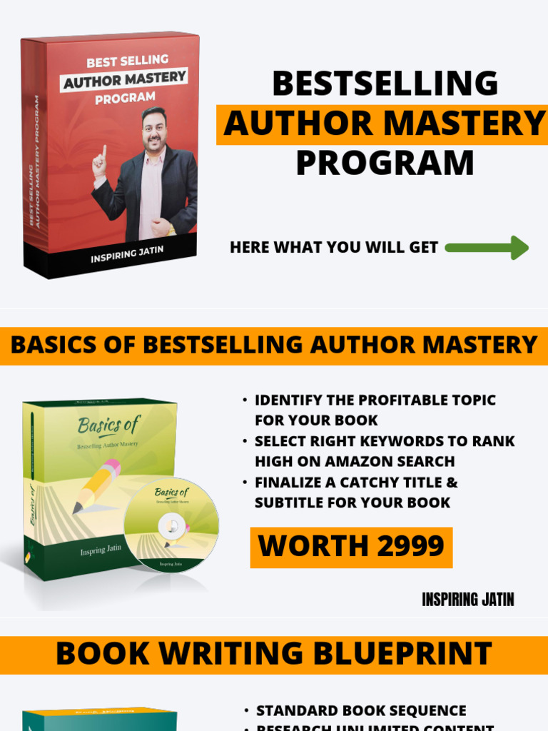 Bestselling Author Mastery Programs - Latest | PDF | Books | Written ...