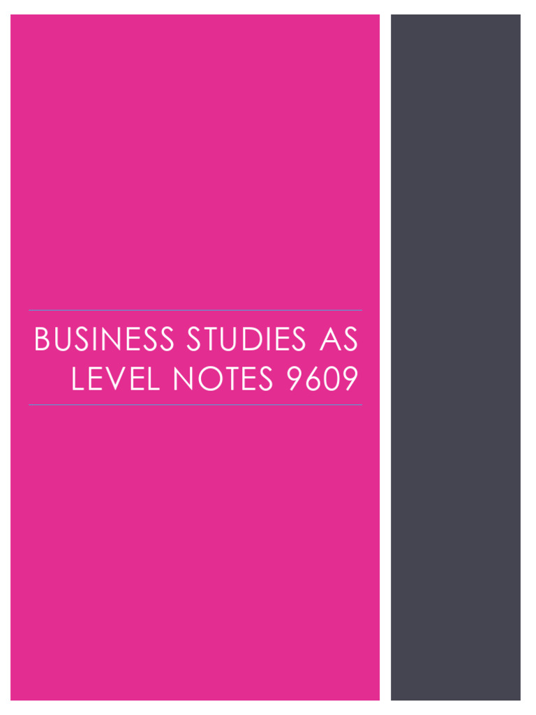 Business Notes | PDF | Partnership | Business