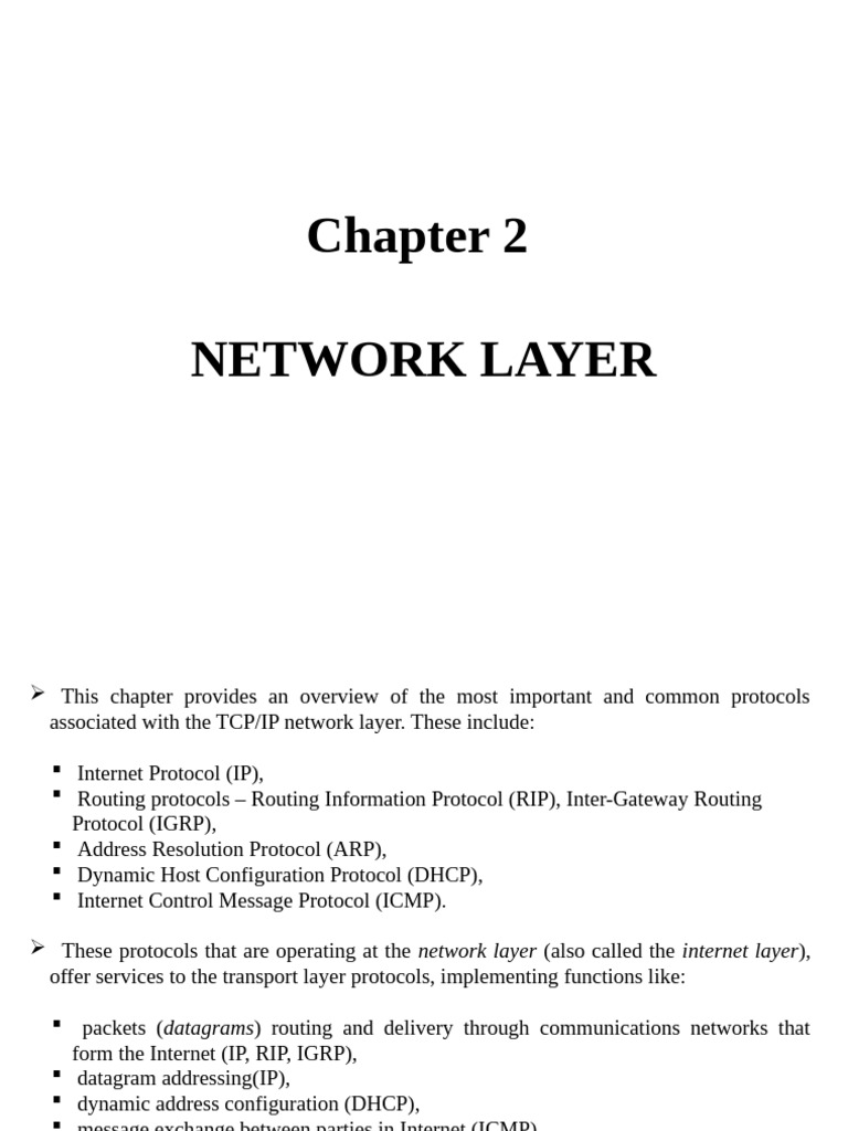 Network Layer | PDF | Internet Protocols | Computer Network