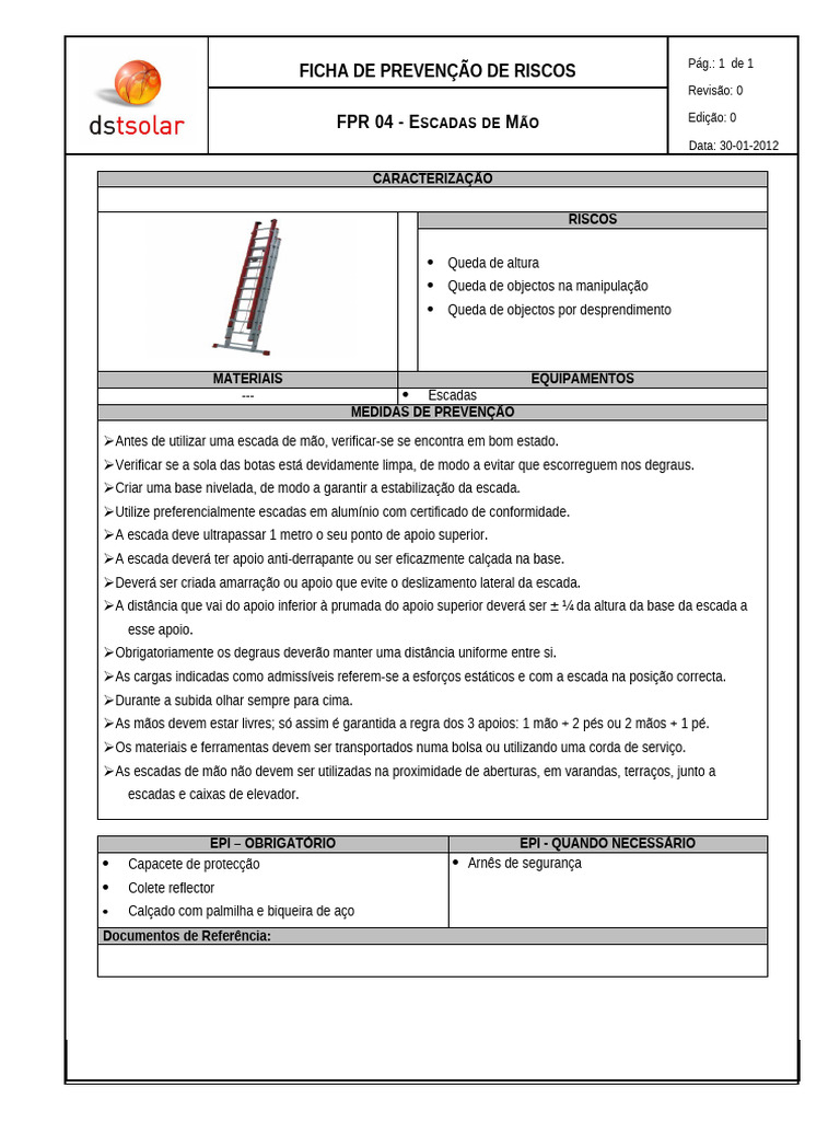 FP 04- Escada de mão | PDF