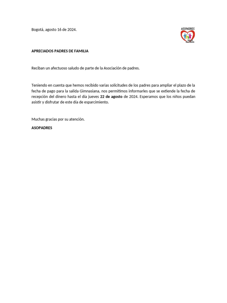 Circular Plazo de Pago | PDF