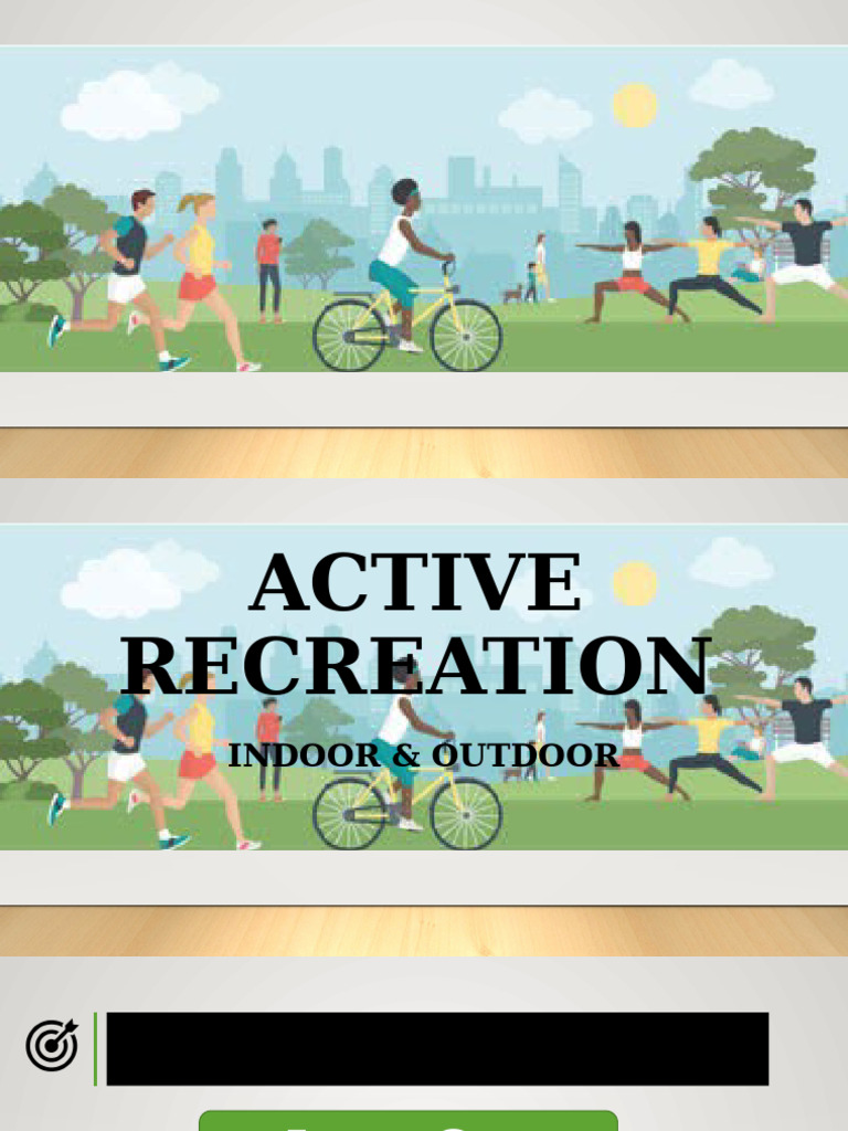 q4 PPT Pe9 Lesson 1 Concept of Active Recreation | PDF | Recreation ...