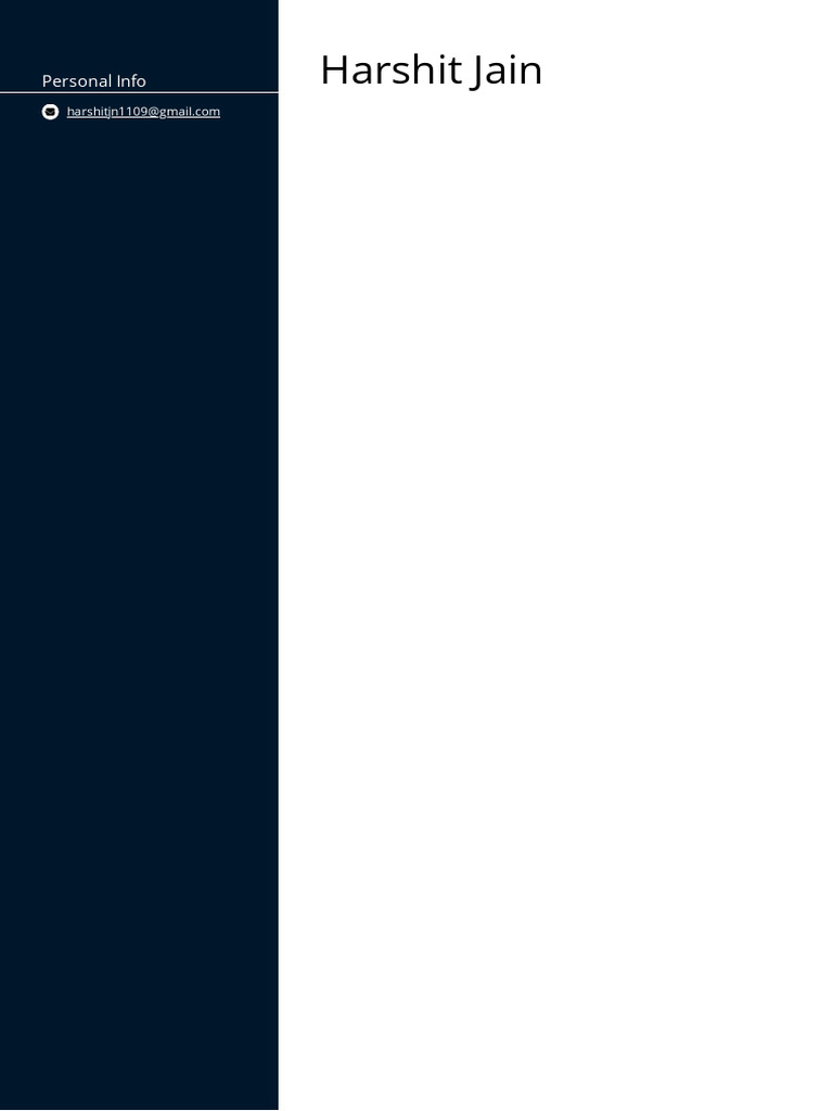 CV - Harshit Jain (1) | PDF