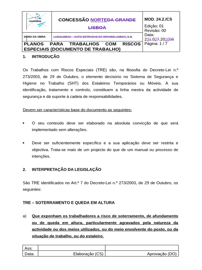 Anexo 19 - MOD - 19 - 2 - PTRE - Doc Trabalho | PDF | Lisboa