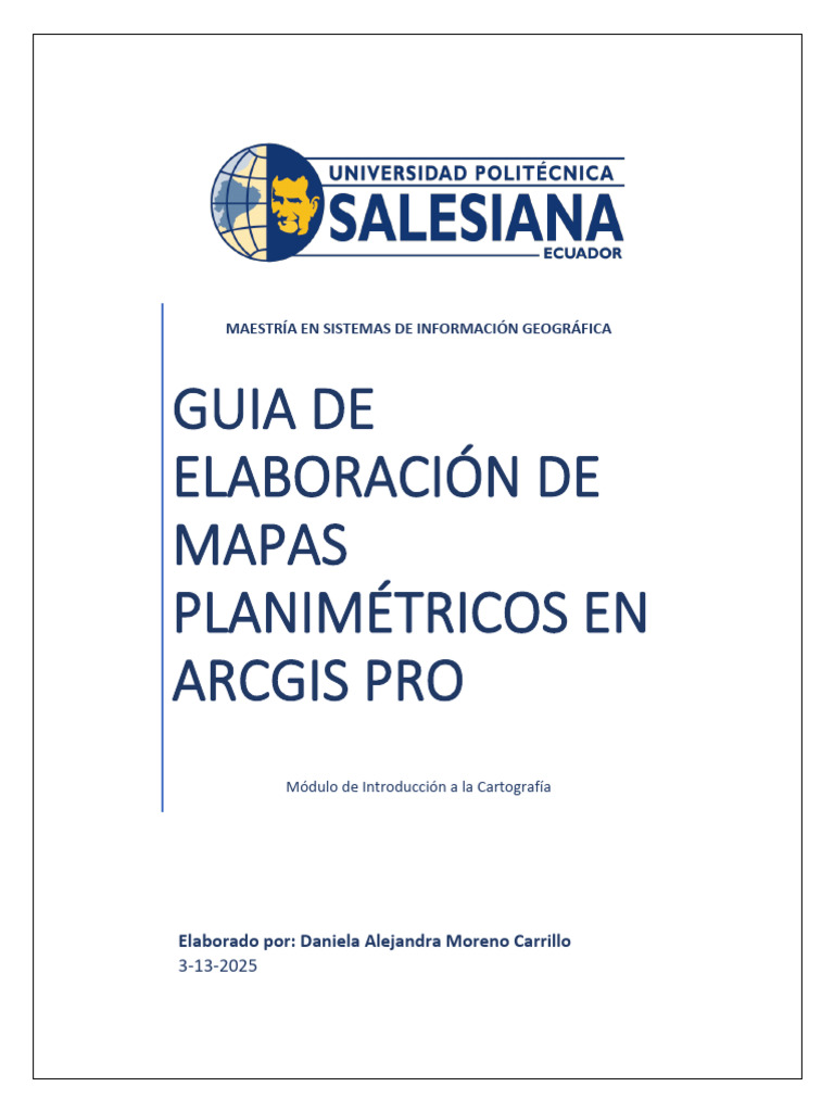 Manual Planos Arcgis Pro | PDF