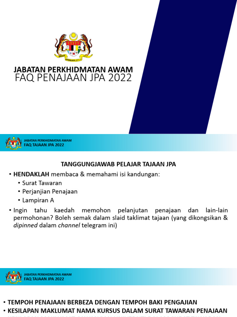 FAQ Penajaan JPA | PDF