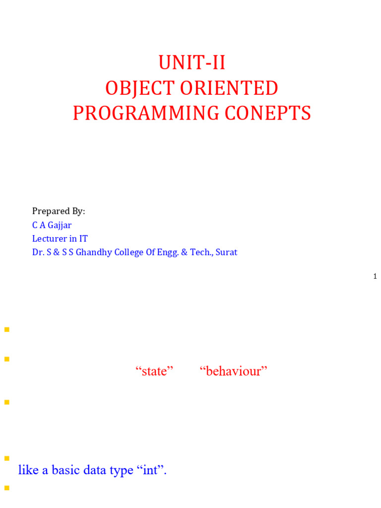 U2 Class Introduction_CAG | PDF | Programming | Constructor (Object Oriented Programming)