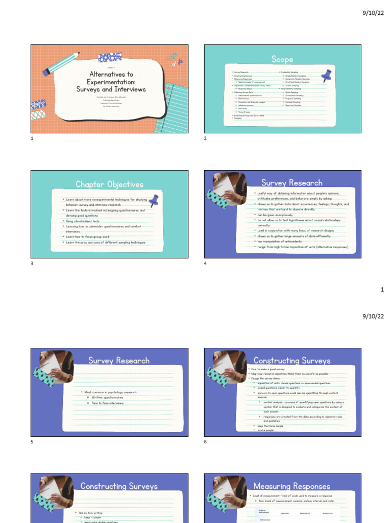 Survey and Interview Research Techniques | PDF | Sampling (Statistics ...