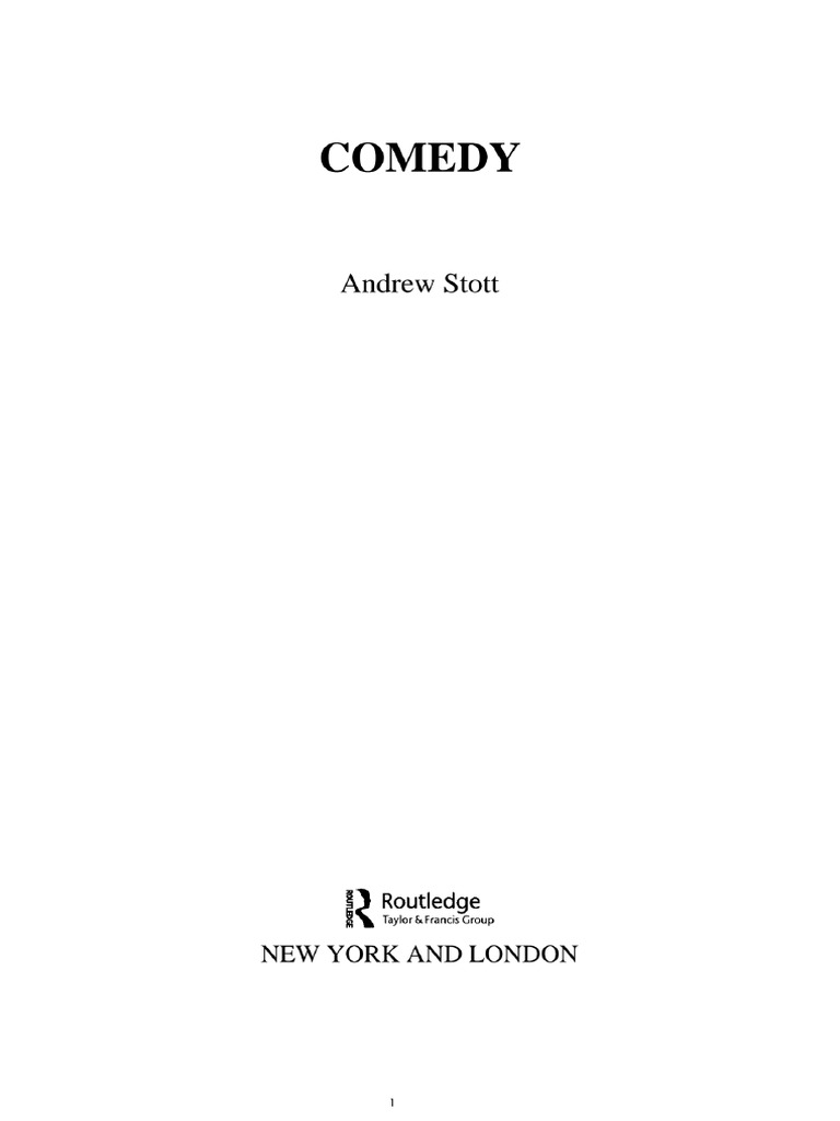 Comedy Andew Stott | PDF