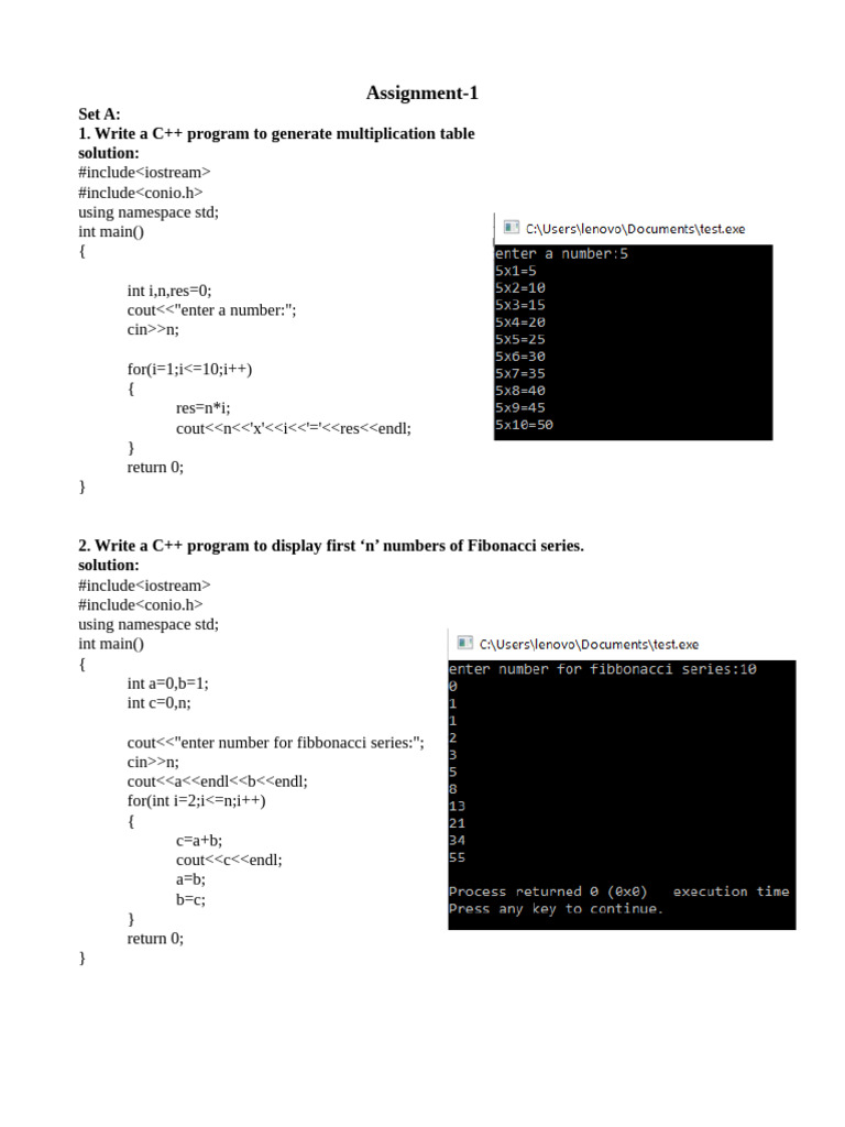 CppLabAssignmentsSem4 Solution | PDF | Namespace | Computer Programming