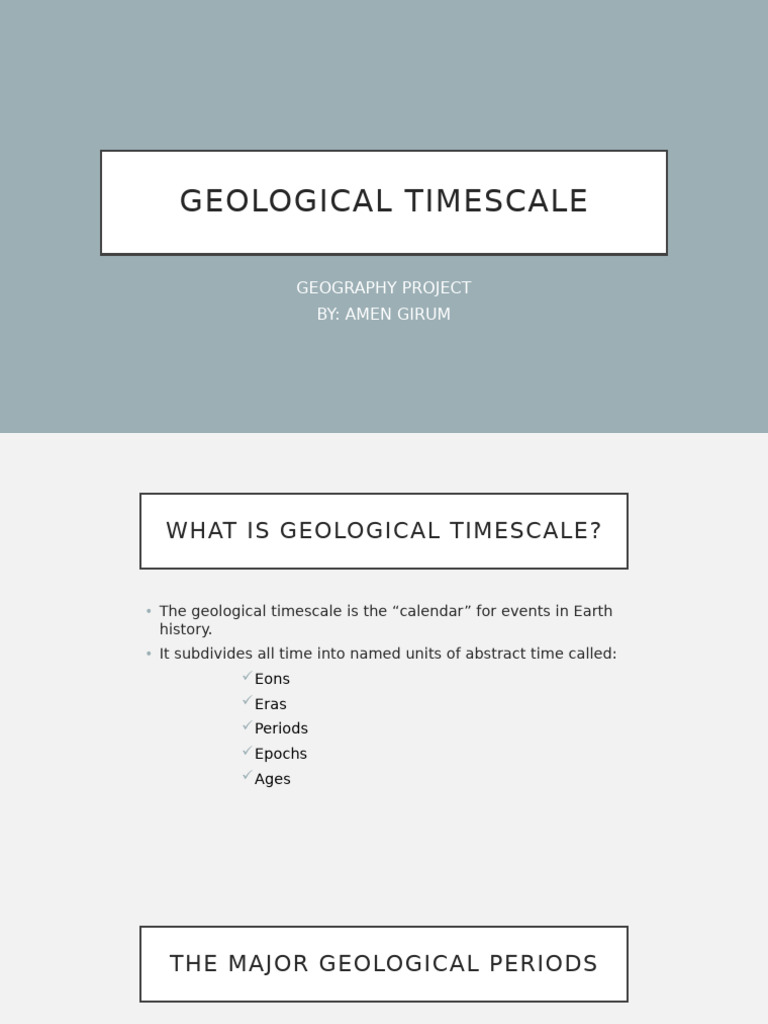 Geological Timescale | PDF