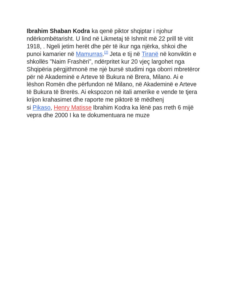 Ibrahim Shaban Kodra | PDF