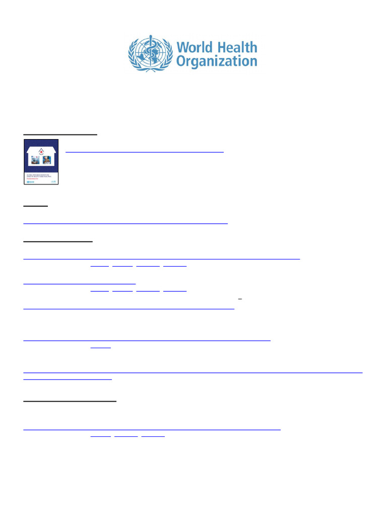 WASH in HCF - Resources and Further Reading - Updated Jan 2021 1 | PDF ...