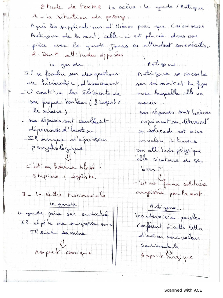 La Scène Le Garde Antigone | PDF