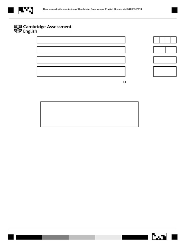 Key Reading Writing 2020 Answer Sheet 51298 Activated Traditional | PDF