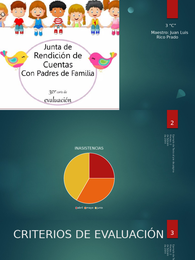 Rendición de Cuentas Padres de Familia | PDF | Aprendizaje