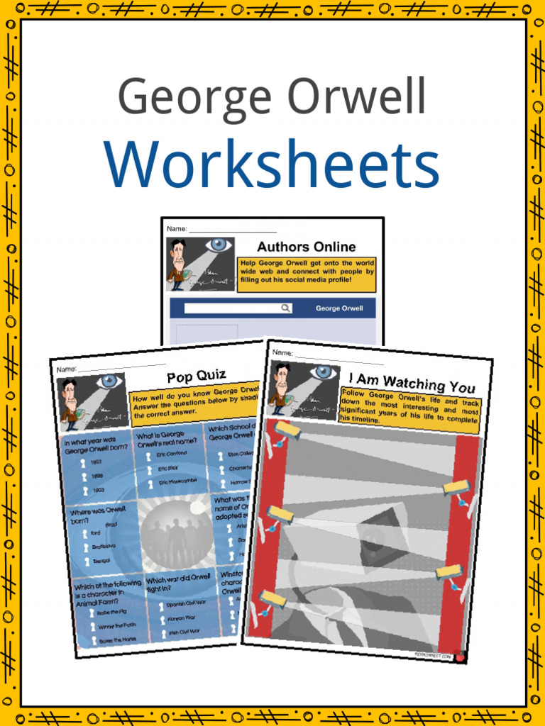Sample George Orwell Worksheets | PDF | George Orwell