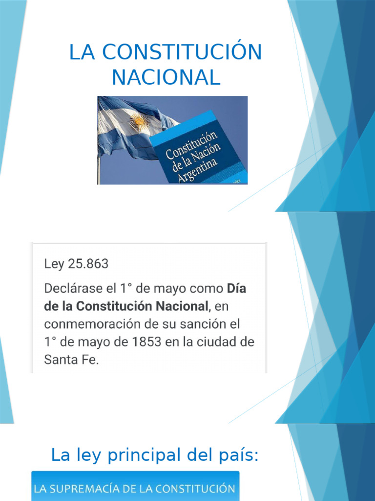 Estructura de la Constitución Argentina | PDF