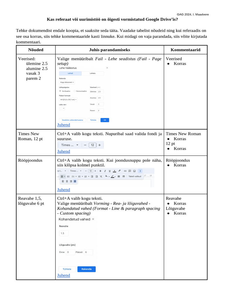 Üksuse Kas Referaat On Õigesti Vormistatud - Koopia | PDF
