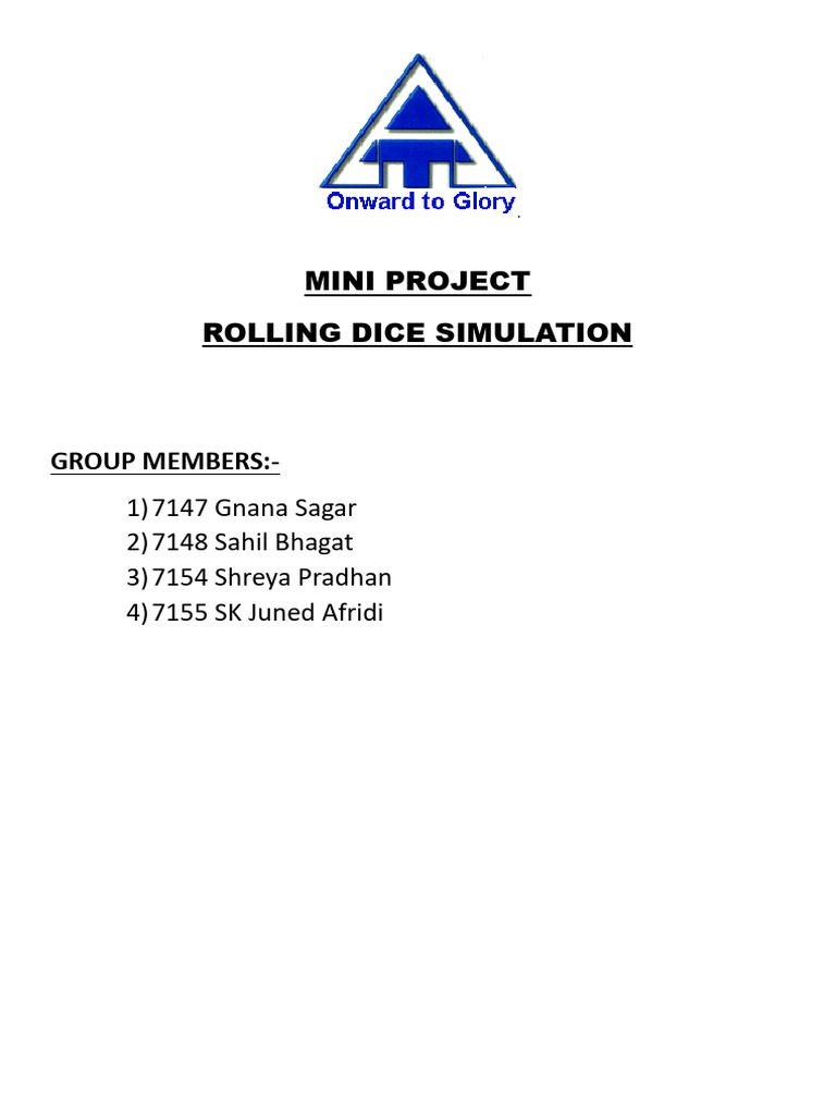 ASCII Dice Rolling Simulation | PDF