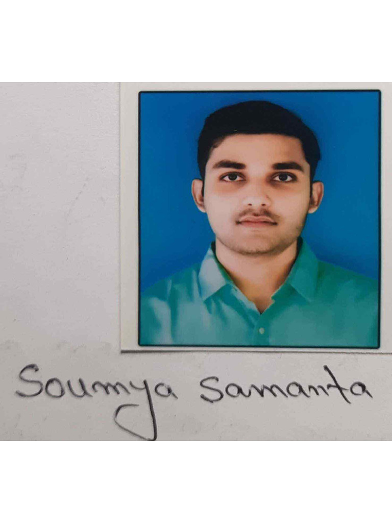 Soumya Samanta - Photo | PDF
