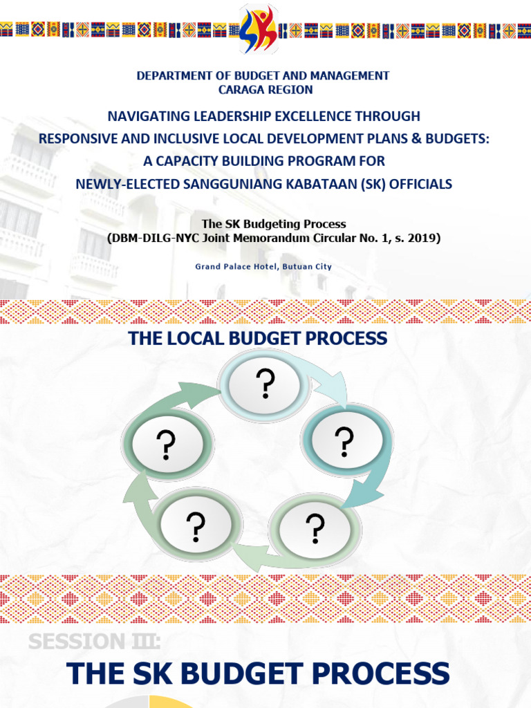 SK Budget Process and Guidelines 2025 | PDF | Budget | Expense