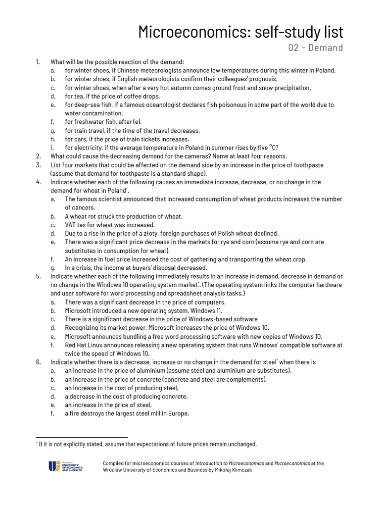Microeconomics Demand Analysis Guide | PDF | Demand | Windows 10