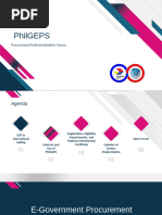 Philgeps Presentation | PDF | Business | Finance & Money Management
