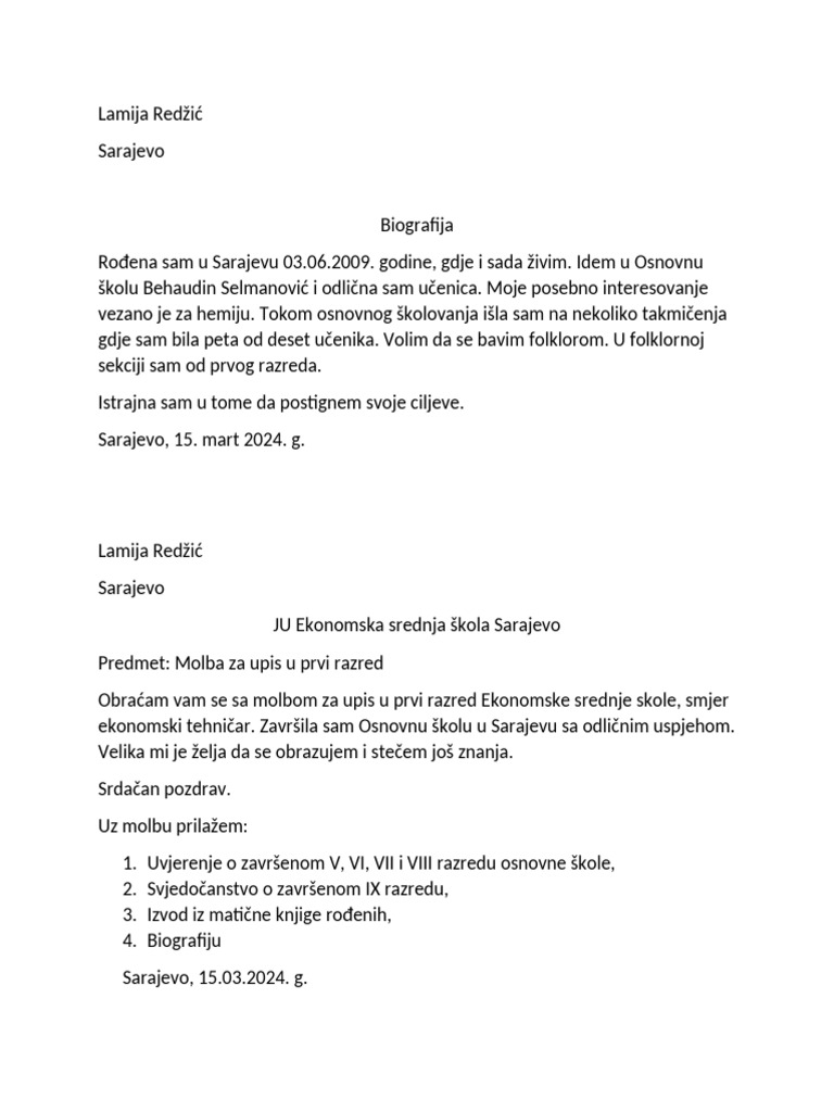 Biografija | PDF