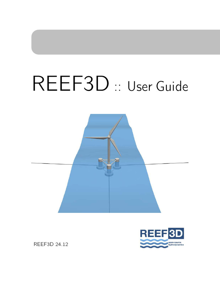 REEF3D UserGuide Compressed | PDF | Computational Fluid Dynamics | Fluid Dynamics