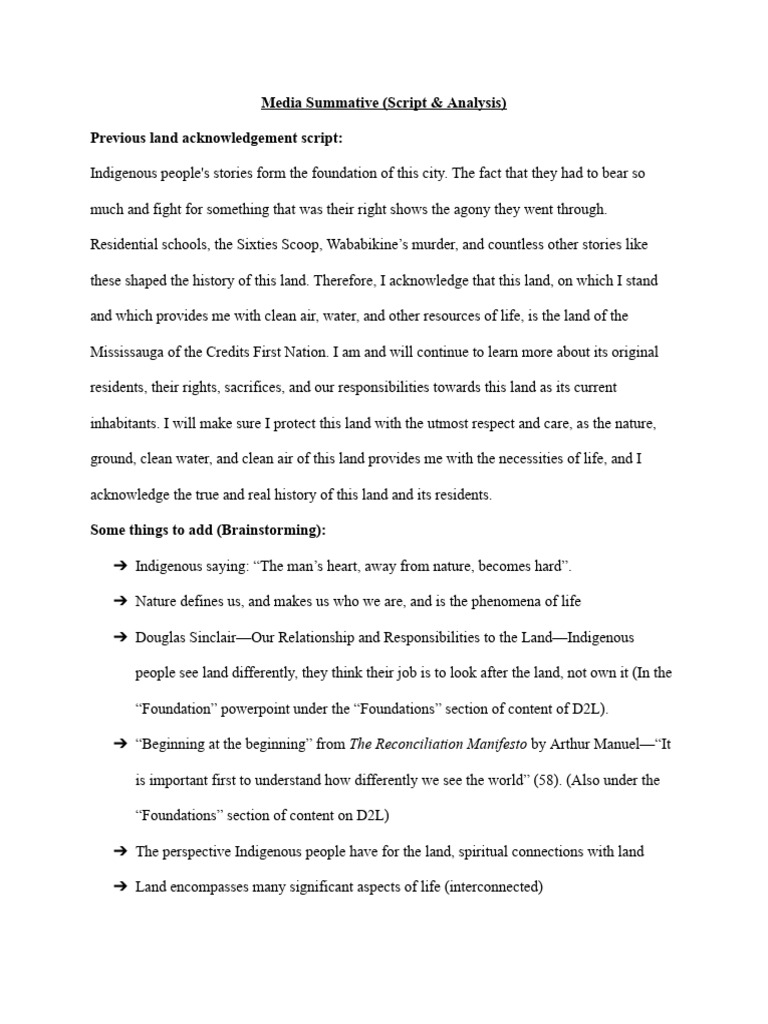 Media Summative (Script & Analysis) | PDF | Thought | Liberal Arts Education