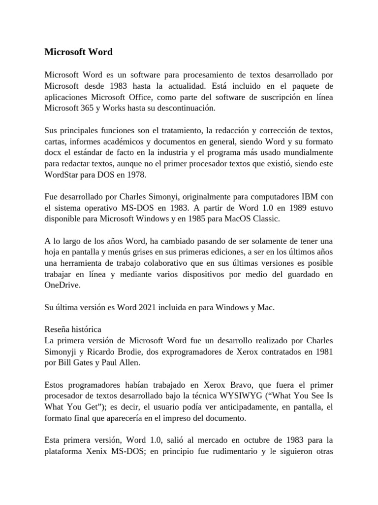 Infografía sobre Microsoft Word | PDF | Microsoft Word | Informática