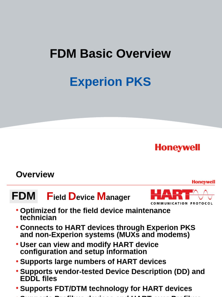 Experion Fdm Basic Overview | PDF | Databases | Computer File