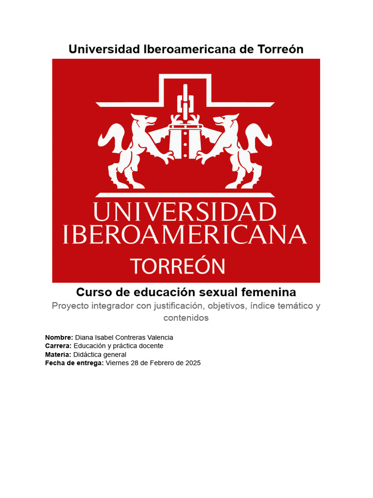 Proyecto Integrador_ Contenidos a Desarrollar_DICV_DG-2 | PDF | Labios ...