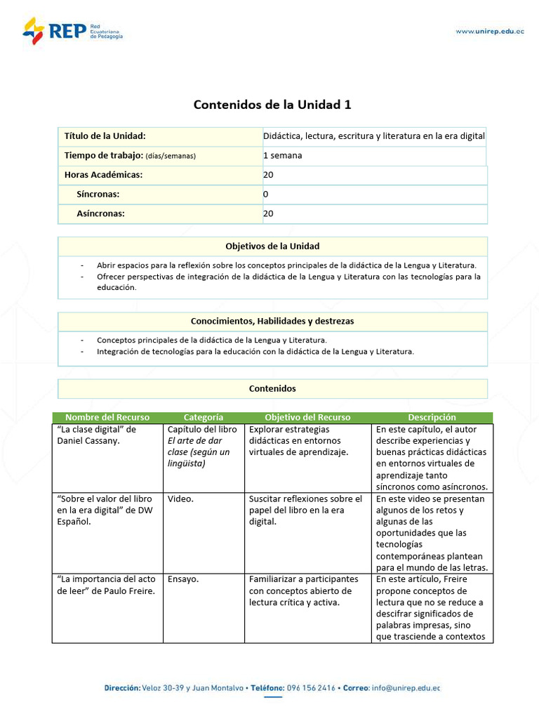 Unidades LyL | PDF | Literatura | Comprensión lectora