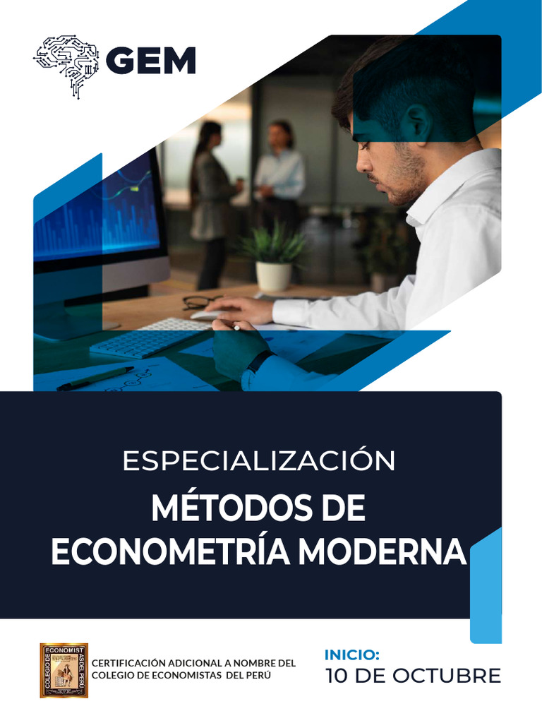 ESPECIALIZACION-METODOS-ECONOMETRIA-MODERNA (3) | PDF | Econometría | Aprendizaje automático
