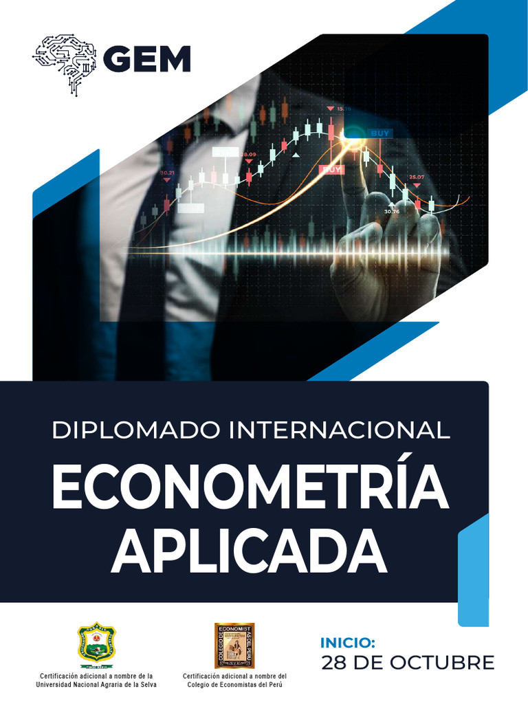 Diplomado Internacional Econometria Aplicada Gem | PDF | Econometría | Economista