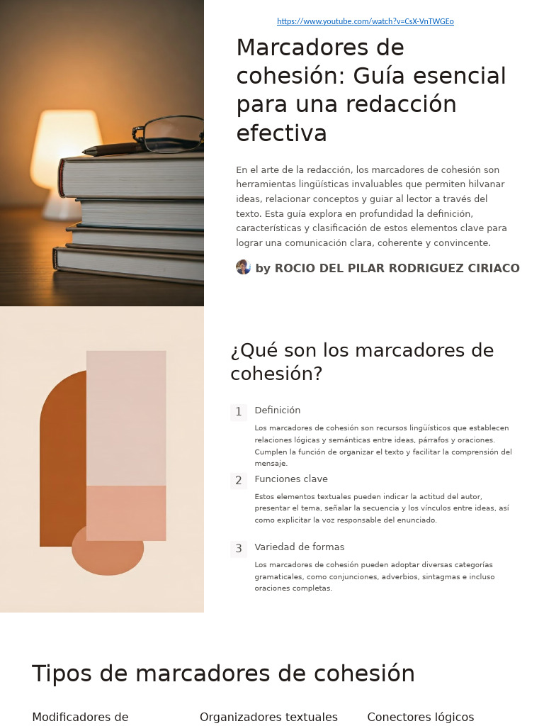 Marcadores de Cohesion Guia Esencial Para Una Redaccion Efectiva | PDF | Oración (Lingüística)