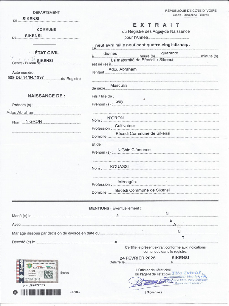 Extrait Abraham | PDF