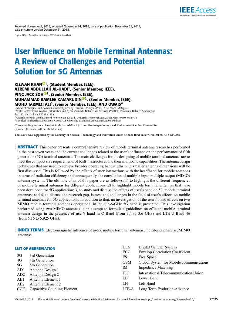 User Influence on Mobile Terminal Antennas_ A Review of Challenges and ...