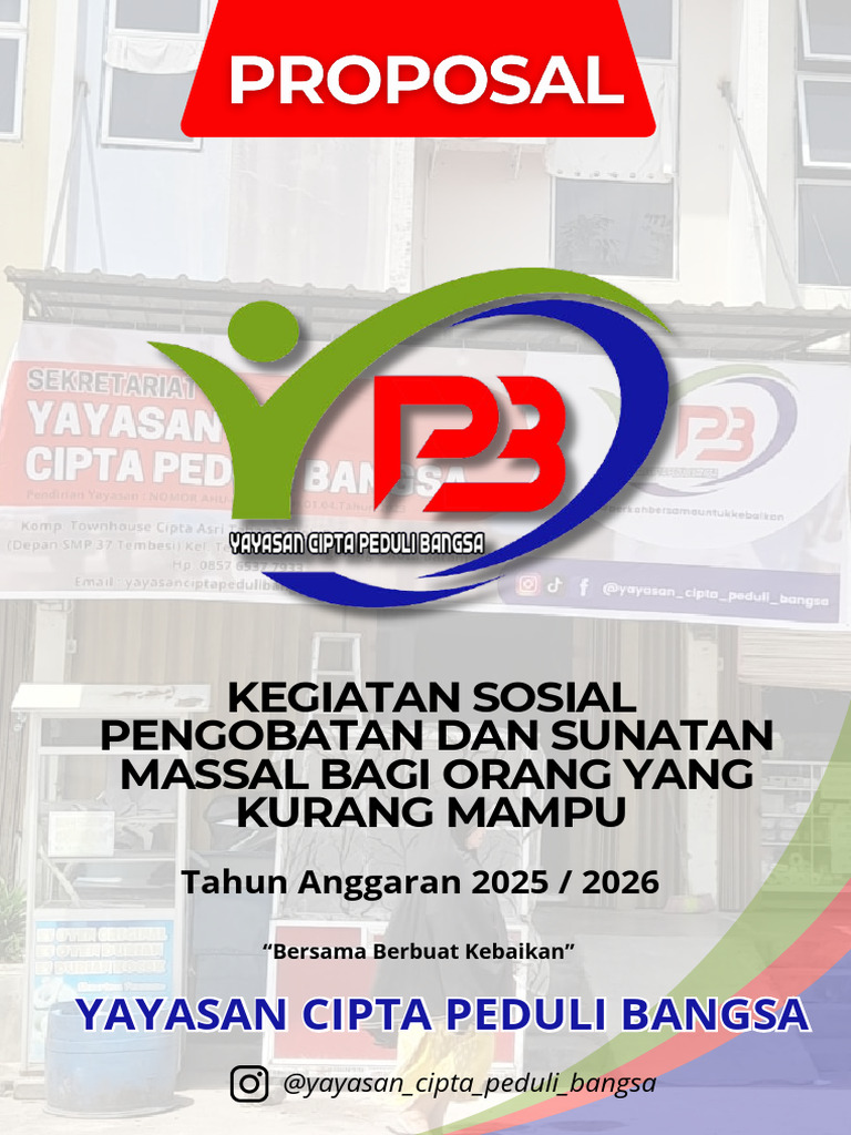 Proposal Pengajuan Kegiatan YCPB | PDF