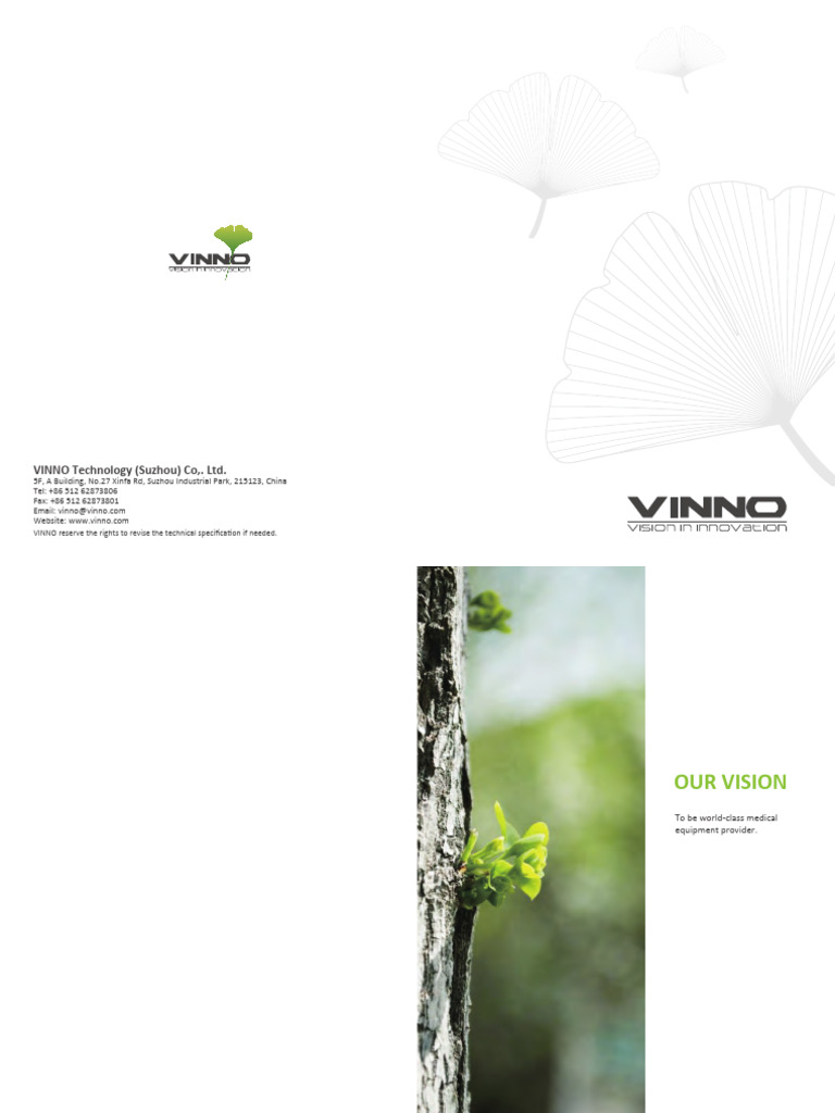 VINNO General Catalogue | PDF | Medical Ultrasound | Touchscreen