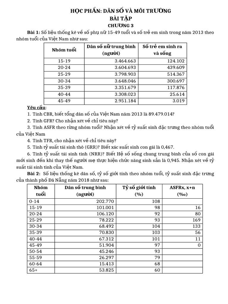 Bai Tap - Chuong 3 | PDF