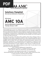 2021-AMC 12A Solutions | PDF | Mathematics