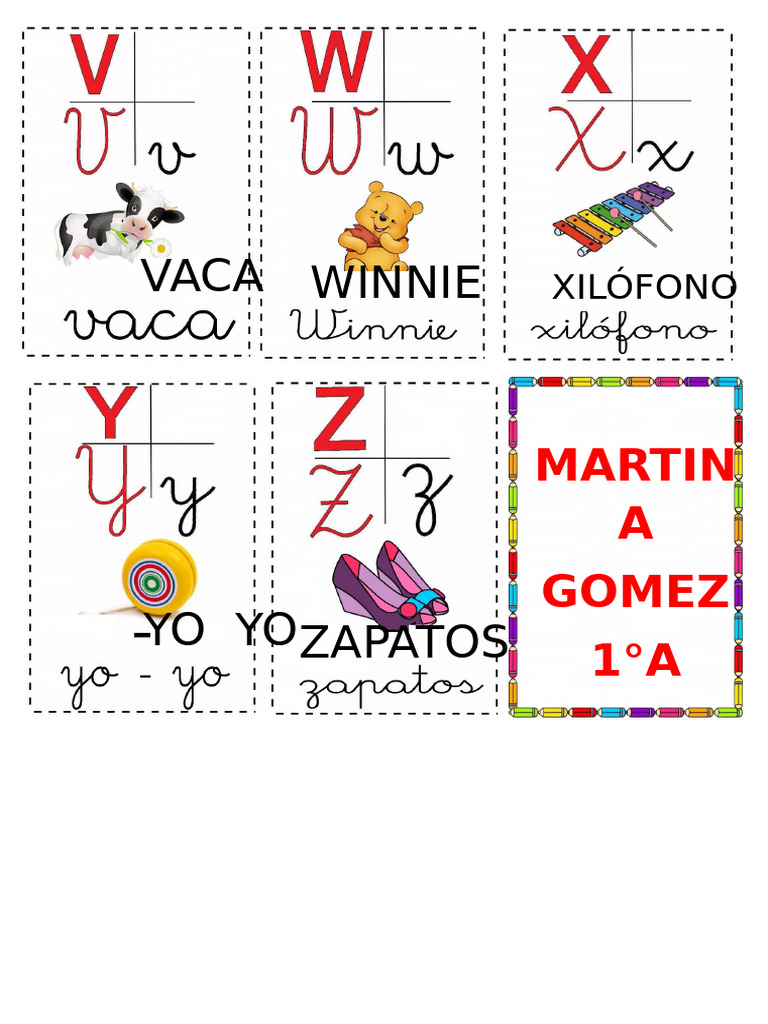 Abecedario Mayuscula y Minuscula | PDF