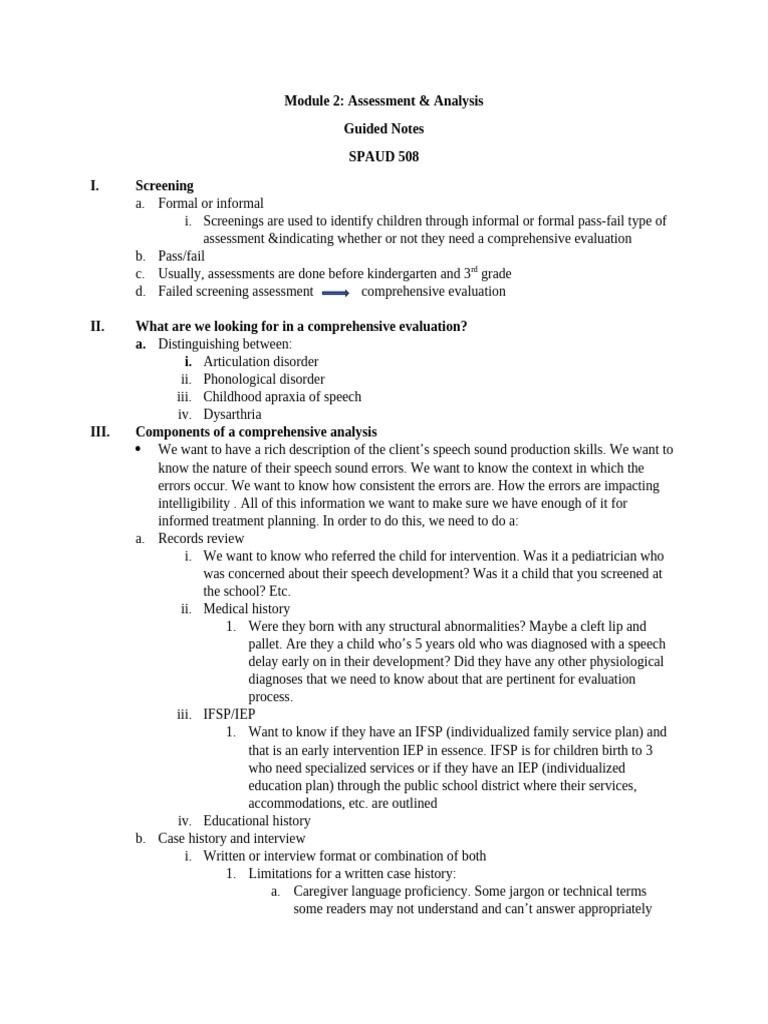 Speech Sound Disorder Assessment Guide | PDF | Speech | Consonant