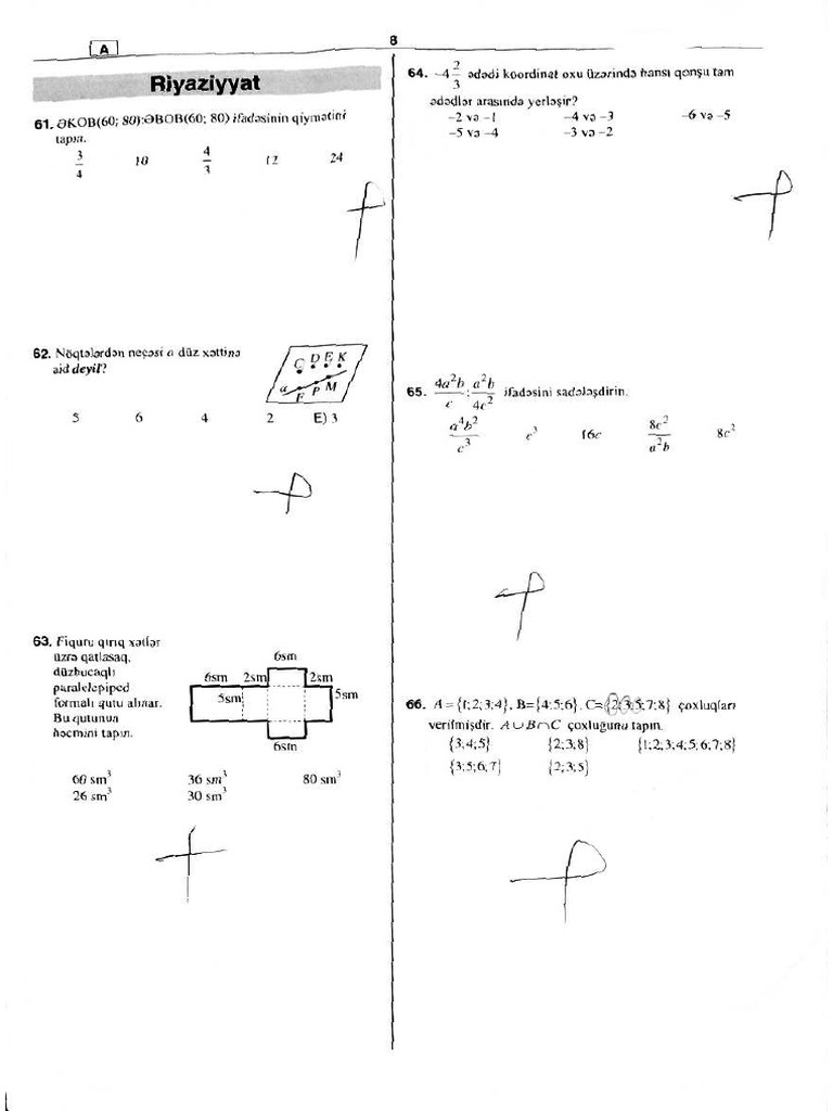 9cu Sinif Imtahan 2024 | PDF