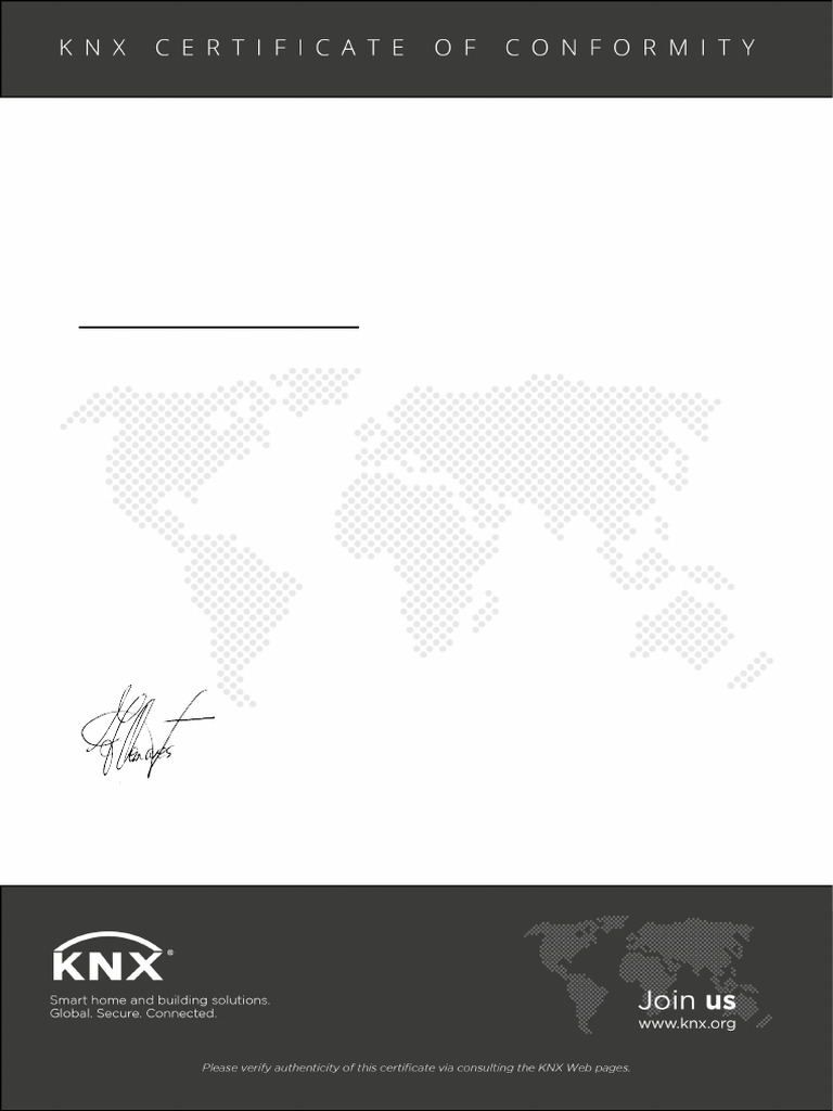 SE K5X 0XX - Certificado KNX | PDF