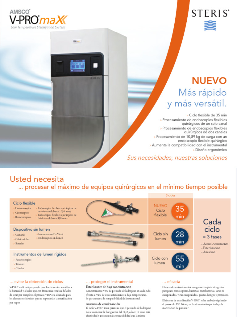 Cata. - V Pro Max - Catálogo Esp | PDF | Esterilización (Microbiología)